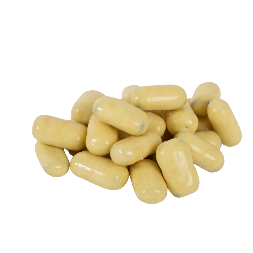 White Choc Jumbo Bullets - 180g Bag – Uncle John's Licorice